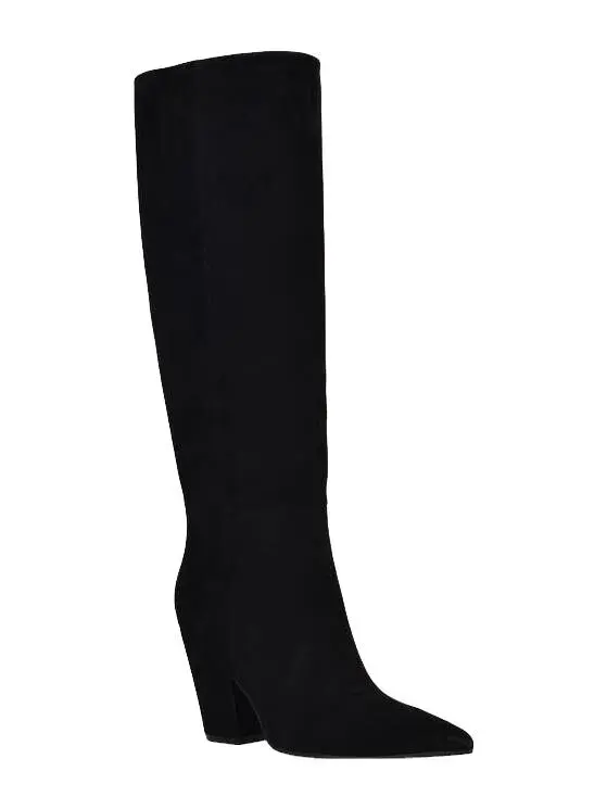 Nine West Adera Pointed Toe Knee High Boots - Black