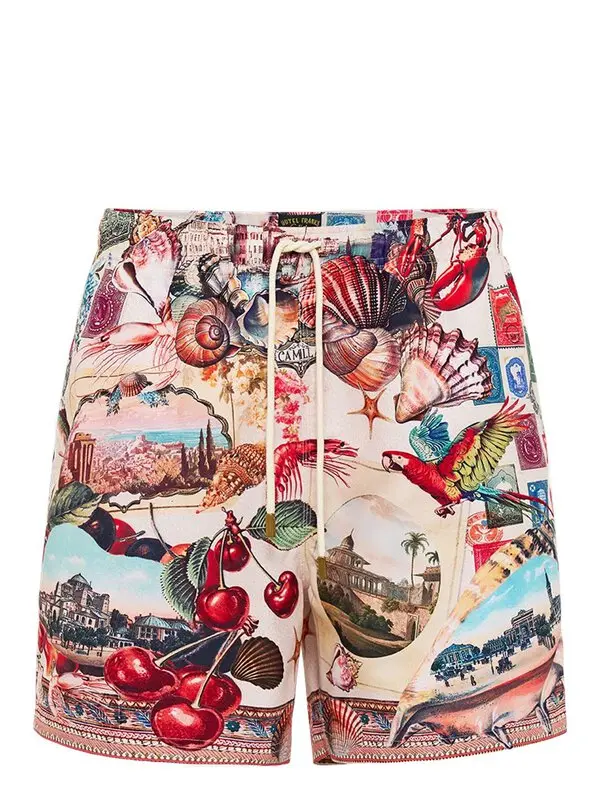 Camilla Mid-length Boardshort With Elastic Waist - Notes From The Road