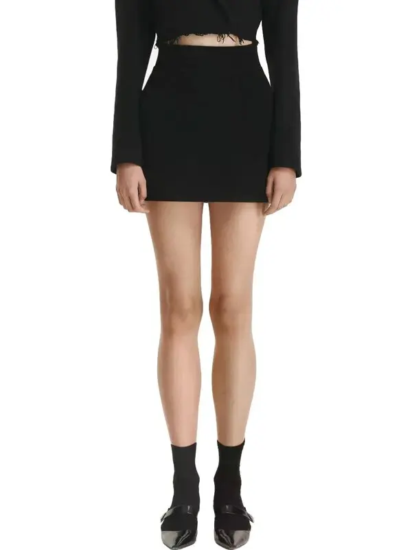 VESTIAIRE D'UN OISEAU LIBRE A-line Mini Skirt - Black