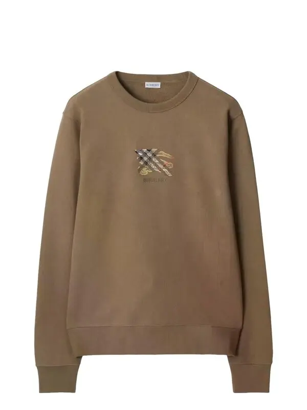 Burberry Knight Check Cotton Sweatshirt - Brown