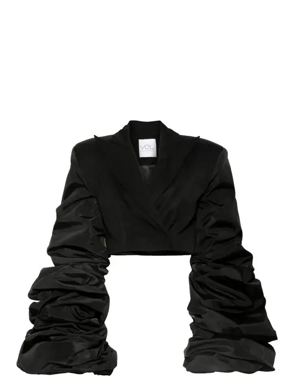 VESTIAIRE D'UN OISEAU LIBRE Puffed-sleeve Jacket - Black
