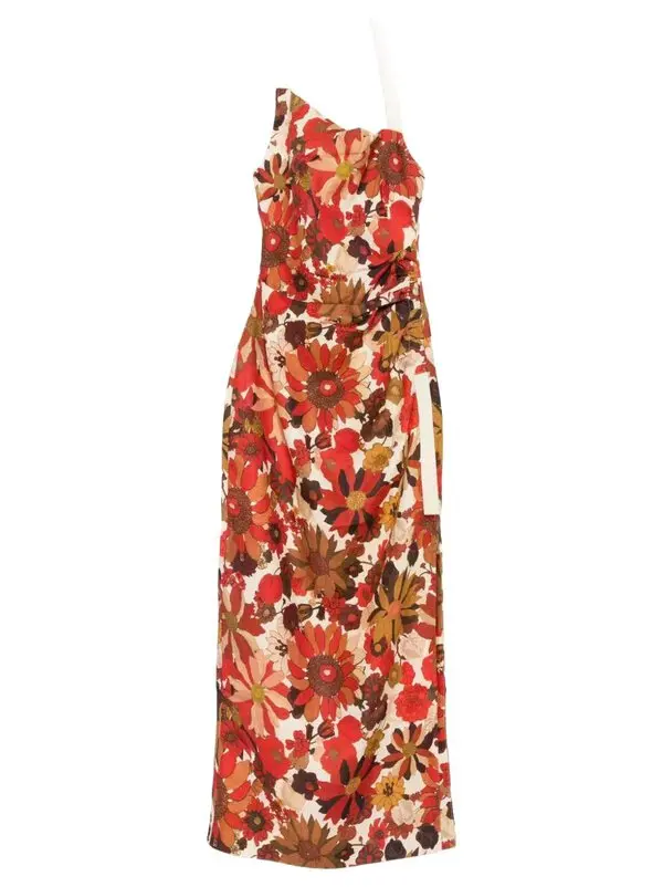Sir The Label Castella Floral-print Dress - Red