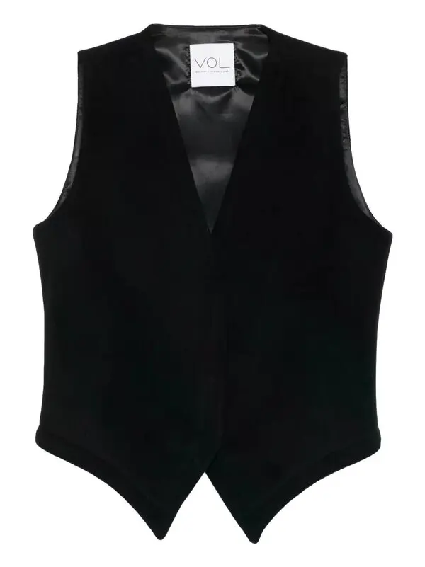 VESTIAIRE D'UN OISEAU LIBRE Wool-cashmere Blend Vest - Black