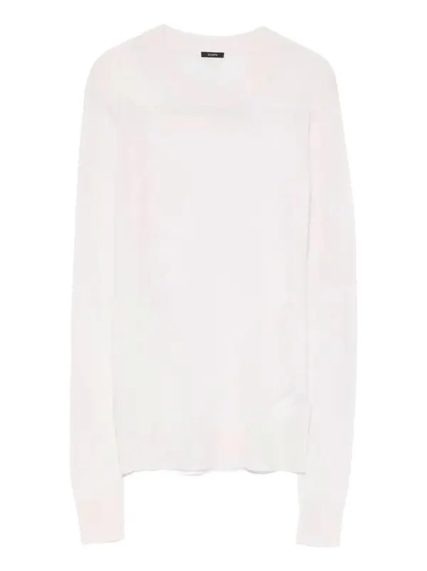 JOSEPH Cashmere Crew-neck Sweater - Pink