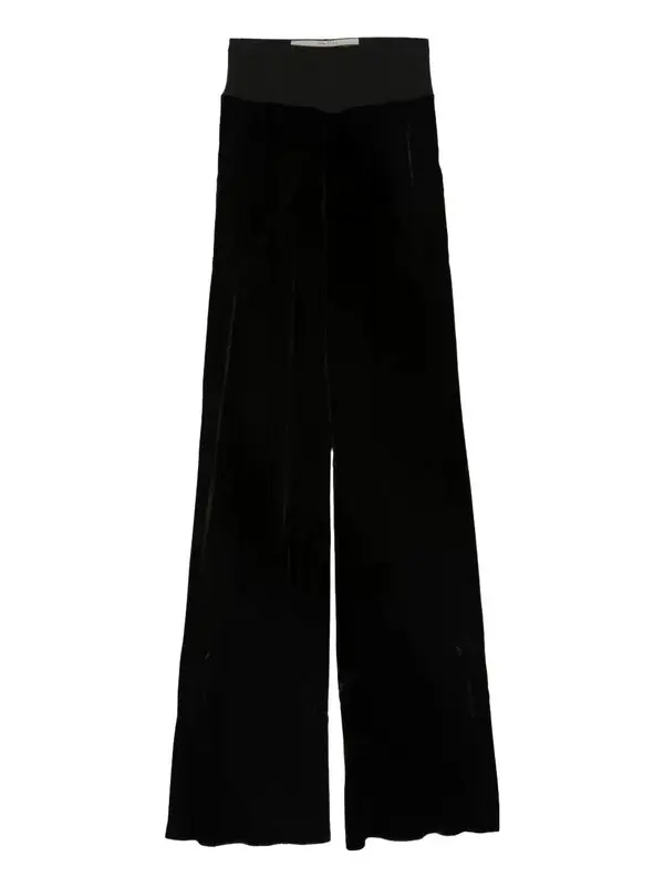 Rick Owens Velvet Panel Trousers - Black