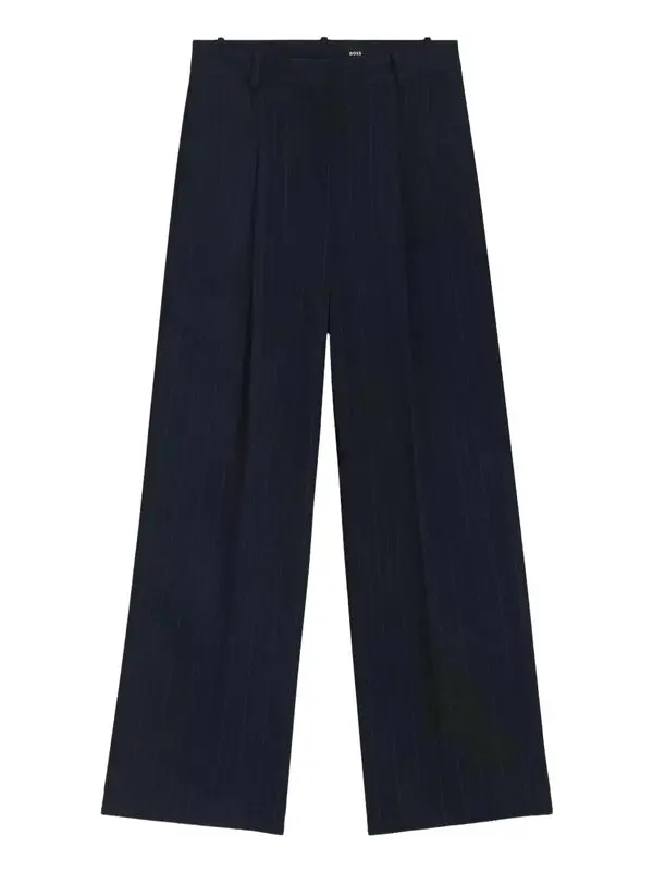 BOSS Striped Trousers - Blue