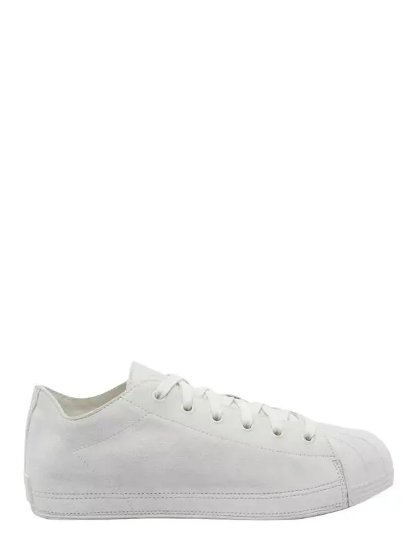 Y3 Suede Lace-up Sneakers - White