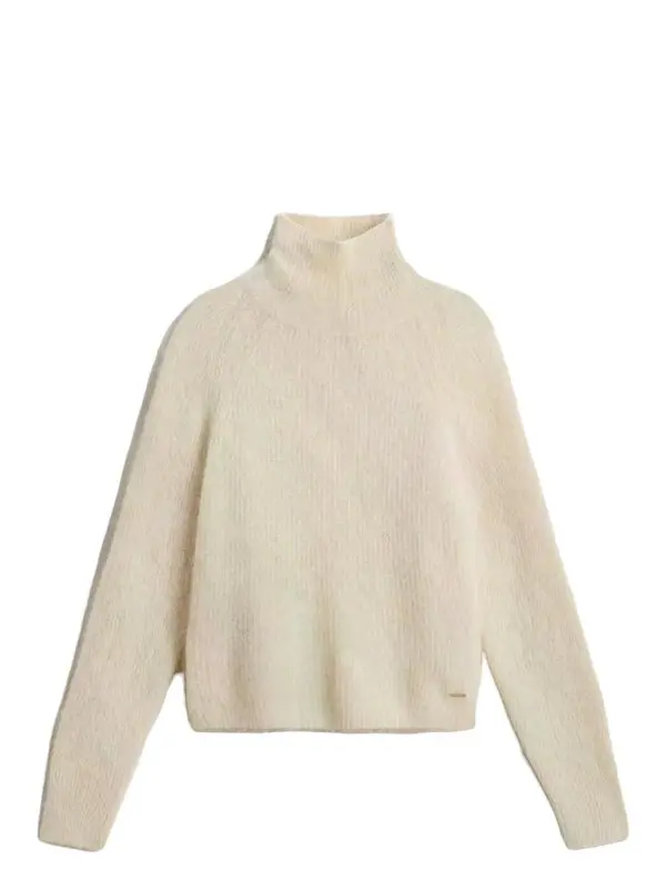 Woolrich High-neck Alpaca-wool Blend Sweater - Neutrals