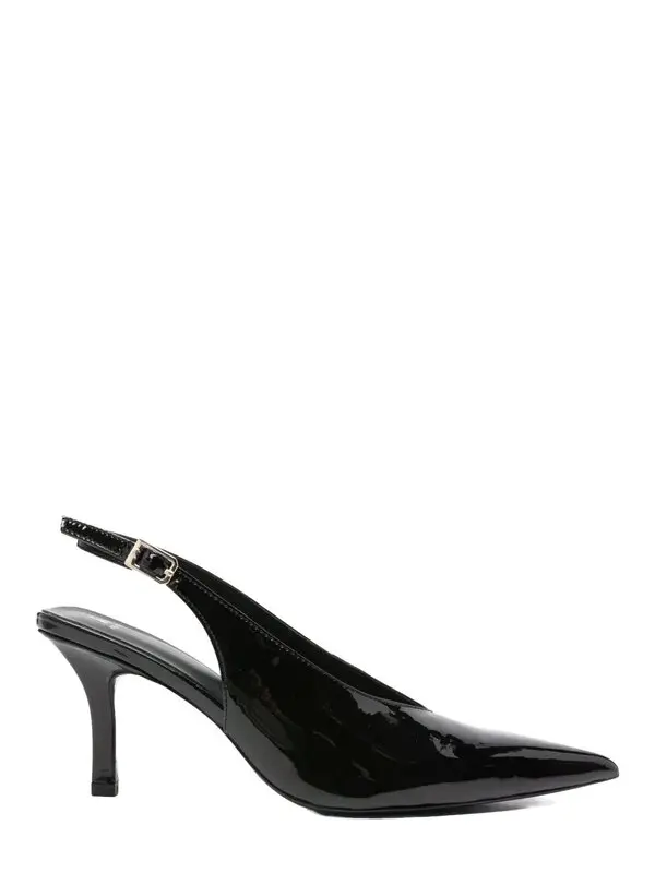 Patrizia Pepe 80mm Slingback Pointed-toe Pumps - Black