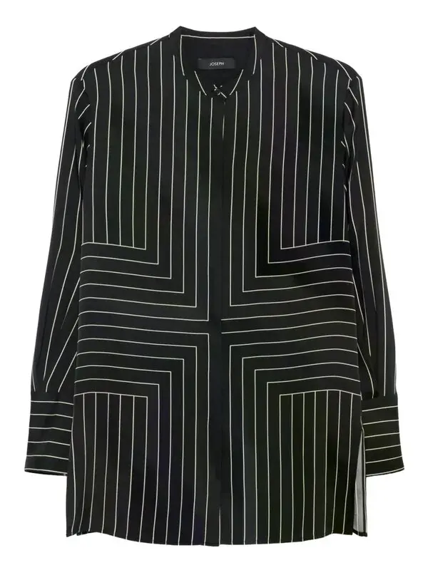 JOSEPH Geometric-pattern Shirt - Black