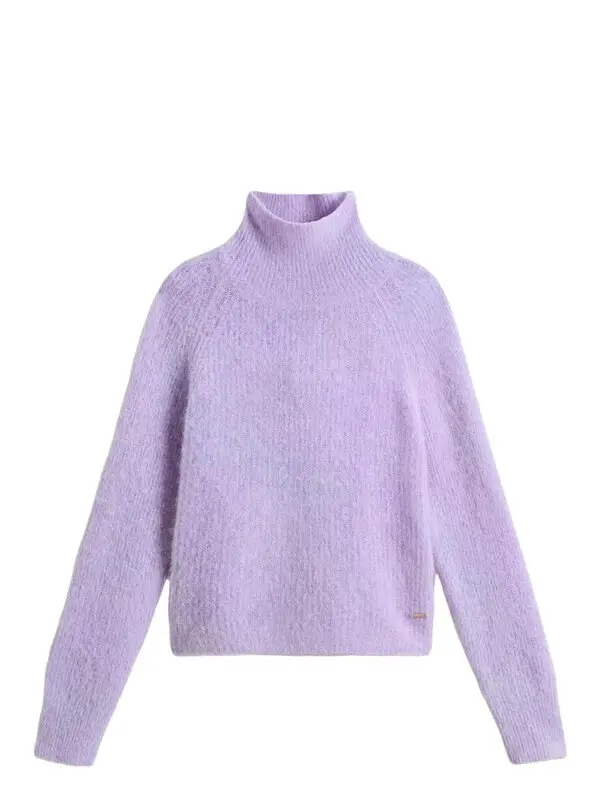 Woolrich High-neck Alpaca-blend Sweater - Purple