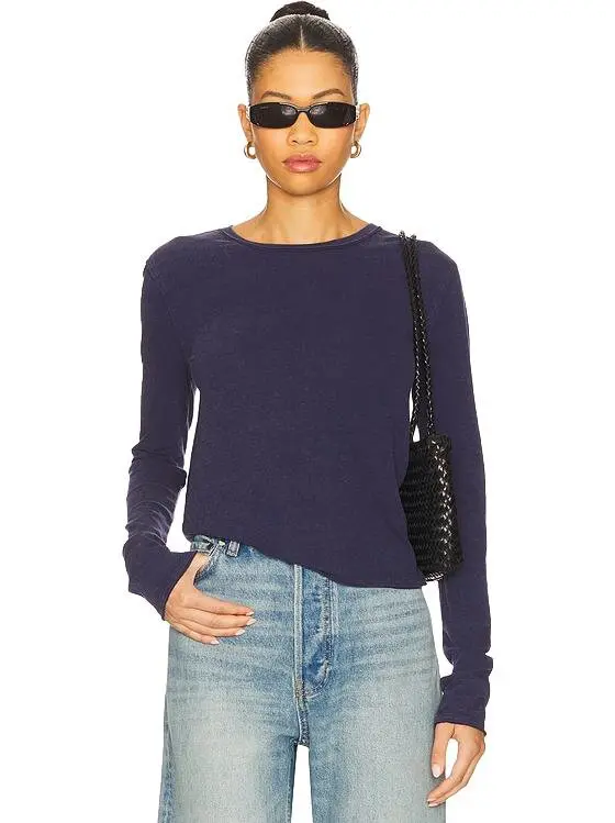 Free People X We The Free Nova Long Sleeve Tee - Navy