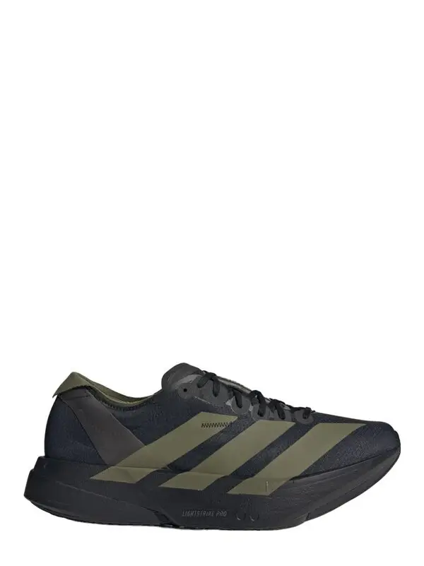 Adidas Adizero Adios Pro 4 Running Shoes - Core Black / Focus Olive / Charcoal