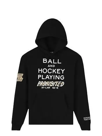 OVO X Sherwood Street Hockey Hoodie - Black/gold