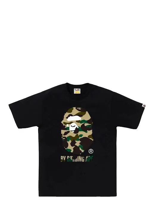 A BATHING APE 1st Camo Bathing Ape Tee Shirt - Black/yellow