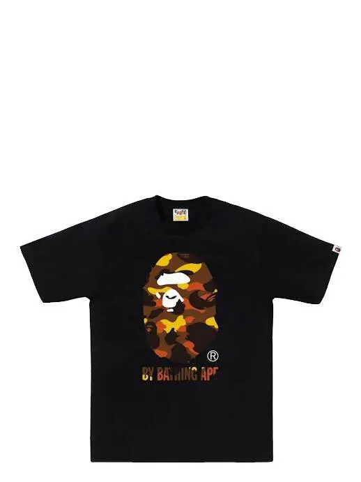 A BATHING APE 1st Camo Bathing Ape Tee Shirt - Black/orange