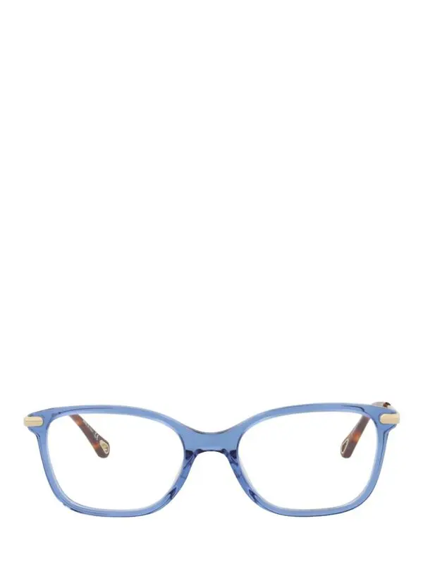 Chloé Square-frame Bio-acetate Optical Frames - Blue Gold Transparent (ch0059o/30011441/004)