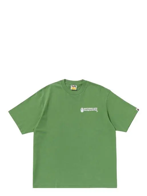 A BATHING APE Logo Relaxed Fit Ii Tee Shirt - Green