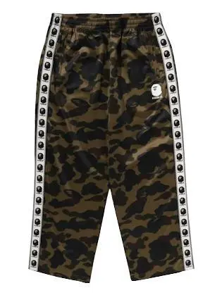 A BATHING APE 1st Camo Loose Fit Track Pants - Green