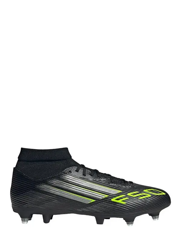 Adidas F50 League Mid Sg - Core Black/iron Metallic/lucid Lemon