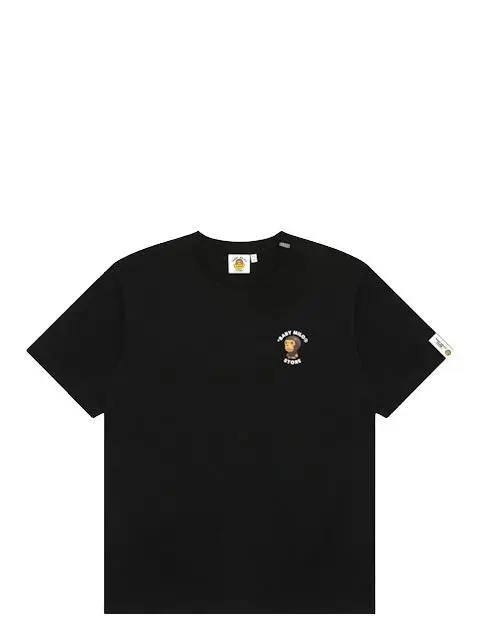 A BATHING APE Baby Milo Graphic Print Ii Tee Shirt - Black