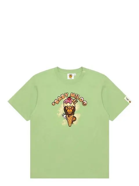 A BATHING APE Baby Milo Ice Cream Tee Shirt - Light Green