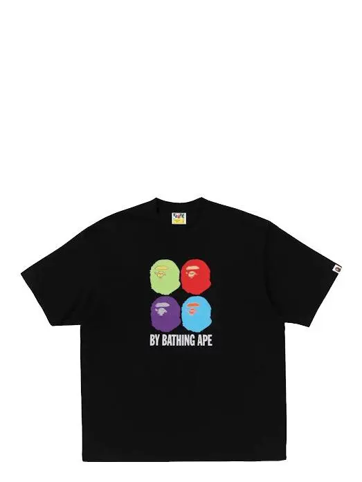 A BATHING APE Ape Head Bathing Ape Relaxed Fit Tee Shirt - Black