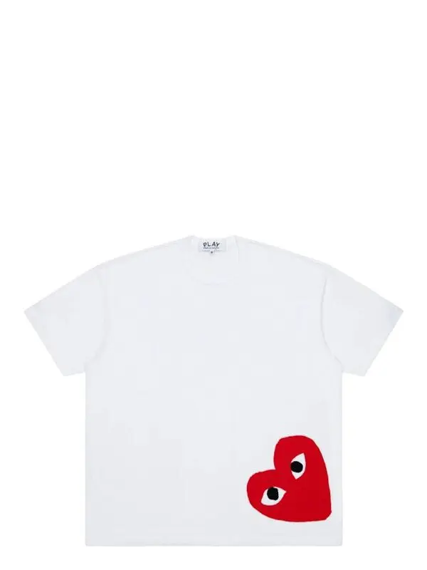 Play Comme Des Garcon Printed Oversized T-shirt - White