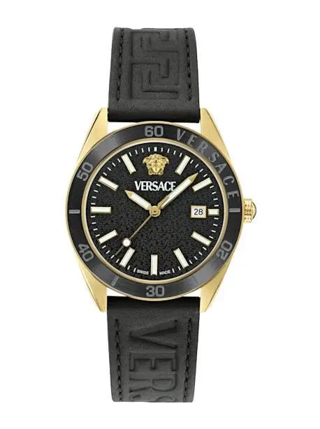 Versace Vdome Calf Leather Ve8e00224 - Stainless Steel