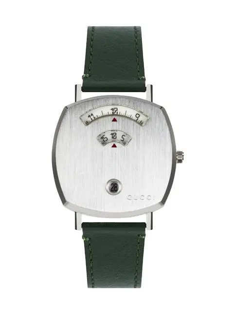 Gucci Grip Leather Ya157406 - Stainless Steel