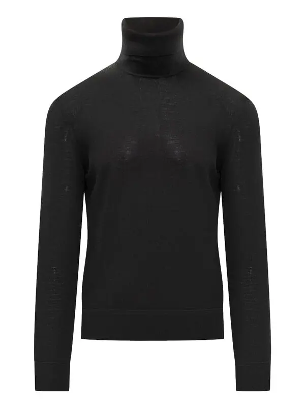 TOM FORD Wool Turtleneck - Black