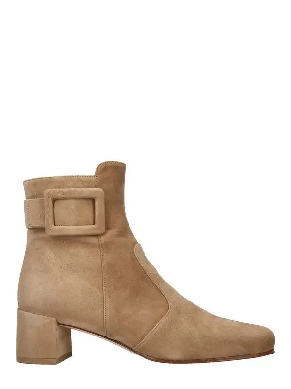 ROGER VIVIER Très Vivier Ankle Boots 45 - Beige