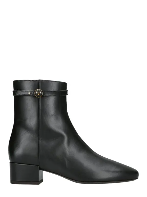 TOD'S Leather Ankle Boots - Black