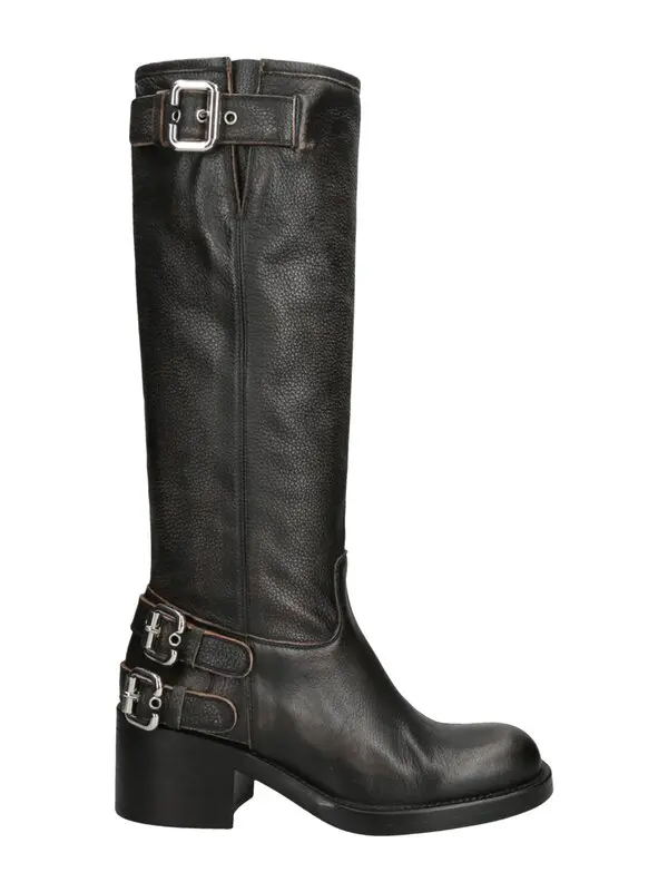 Chloé Dakota Buckled Leather Boots - Black