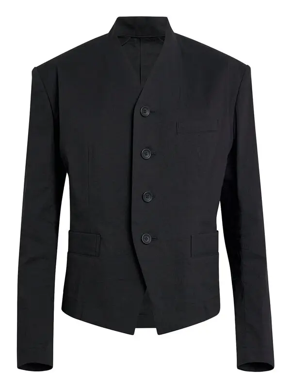 Issey Miyake Washi Ensemble U Blazer - Black