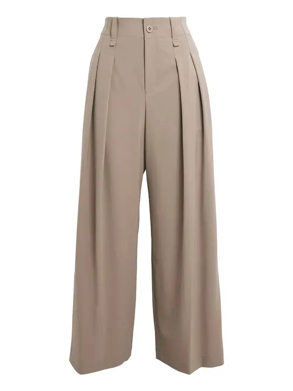 Issey Miyake Round Pleated Trousers - Grey