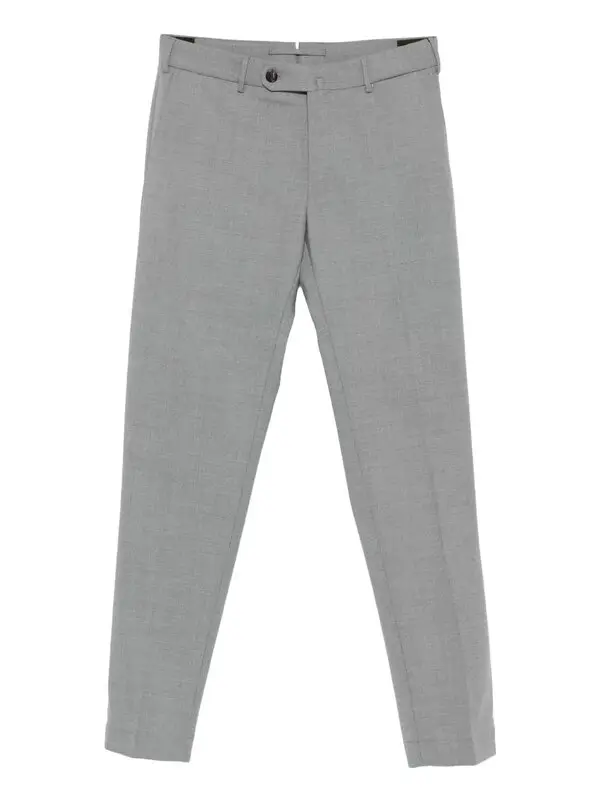 Incotex Button-fastening Cotton Trousers - Grey