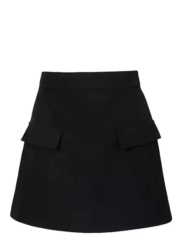 VESTIAIRE D'UN OISEAU LIBRE Side-pockets Mini Skirt - Black