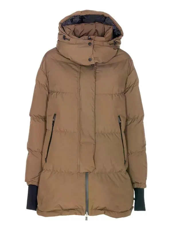 Herno Padded Jacket With Removable Hood - Brown