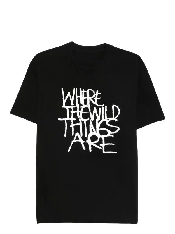 Sacai Graphic-print T-shirt - Black