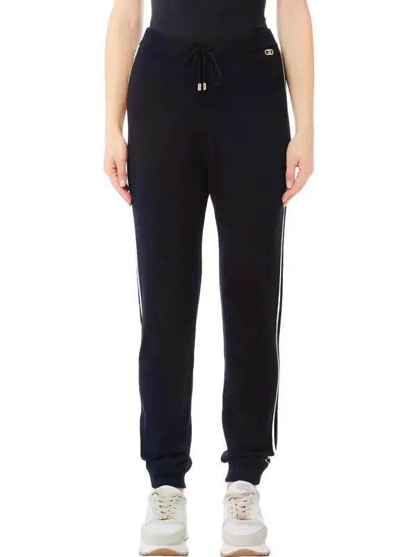 Liu Jo Side-stripe Trousers - Black