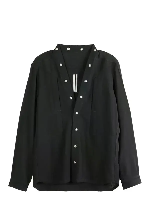 Rick Owens Button Long-sleeve Shirt - Black