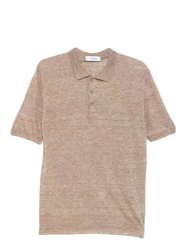 GRAN SASSO Short-sleeve Polo Shirt - Brown