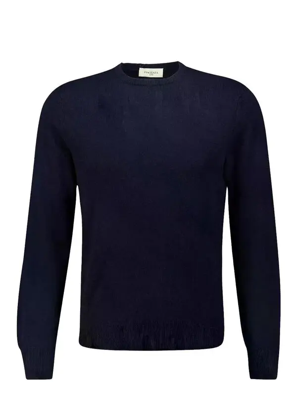 PIACENZA CASHMERE 1733 Crew-neck Cashmere Sweater - Blue