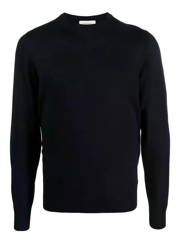 PIACENZA CASHMERE 1733 Crew Neck Wool Jumper - Blue