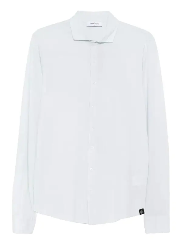 GRAN SASSO Long-sleeve Button-fastening Shirt - Blue