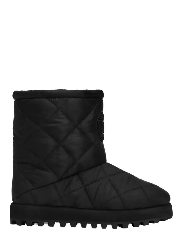 Dolce & Gabbana Quilted Ankle Boots - Black