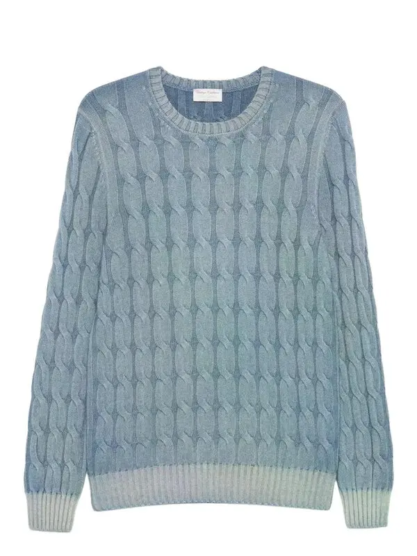GRAN SASSO Cable-knit Sweater - Blue