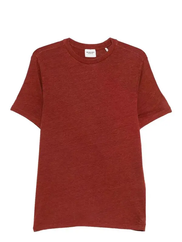 MARANT ETOILE Linen T-shirt - Brown