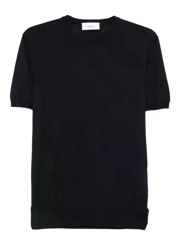 LARDINI Short-sleeve Knitted T-shirt - Blue